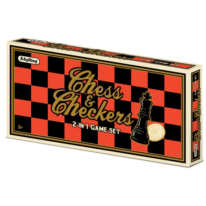 Schylling 2-In-1 Chess & Checkers Set – Shorties Childrens Store